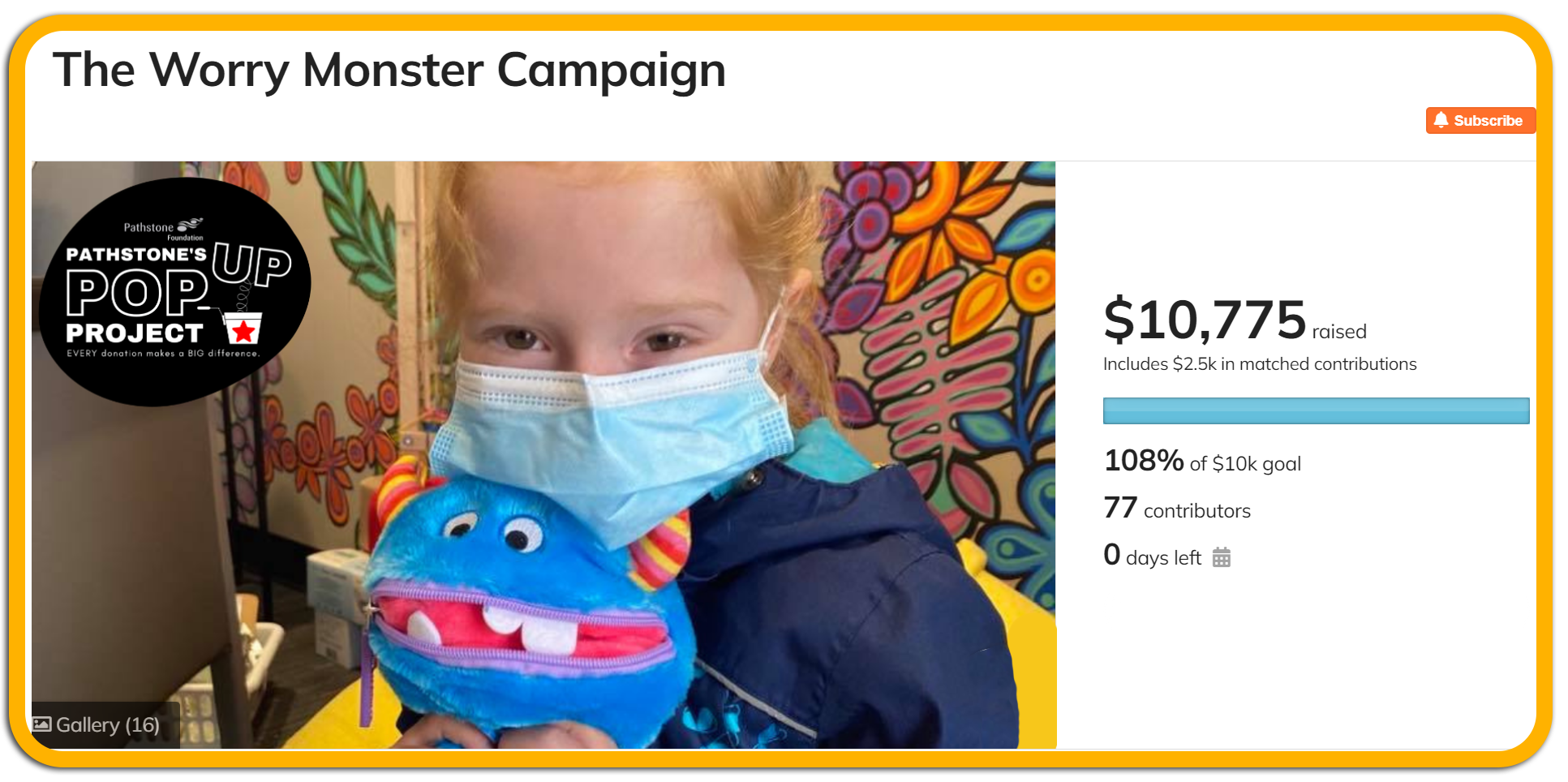 Crowdfunding Story Case Study - The Worry Monster Campaign