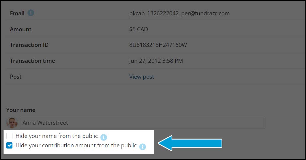 Can my contribution to a campaign be anonymous?