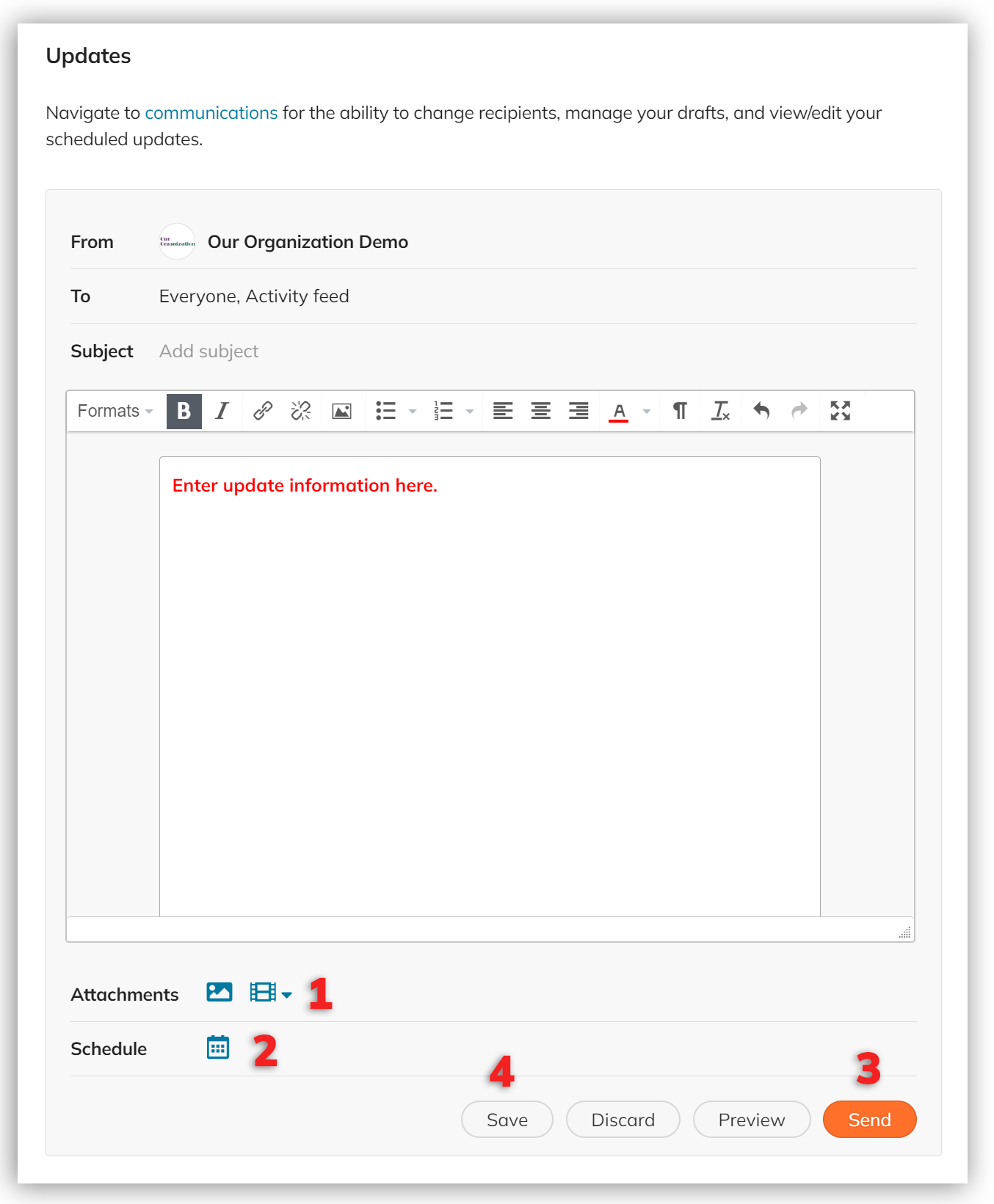 Campaign Story Updates - How to add, edit, and delete.