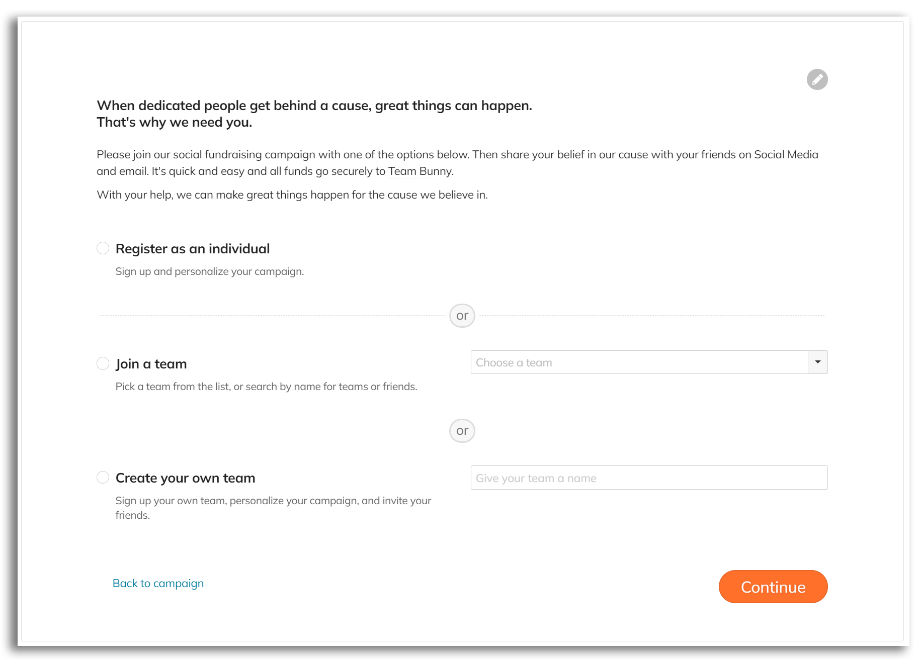 What does the registration flow look like?
