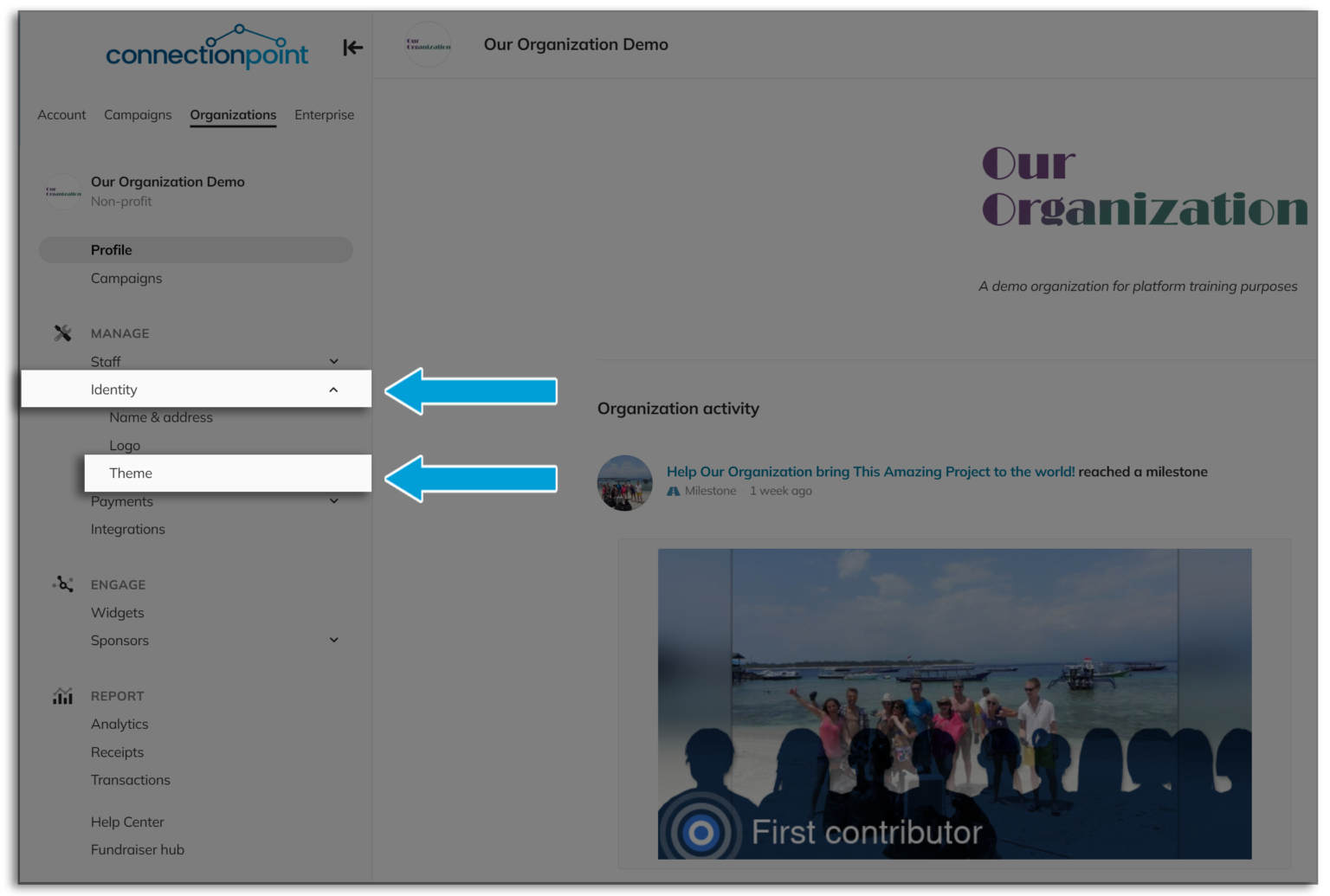 How to customize your organization theme (including campaign headers ...