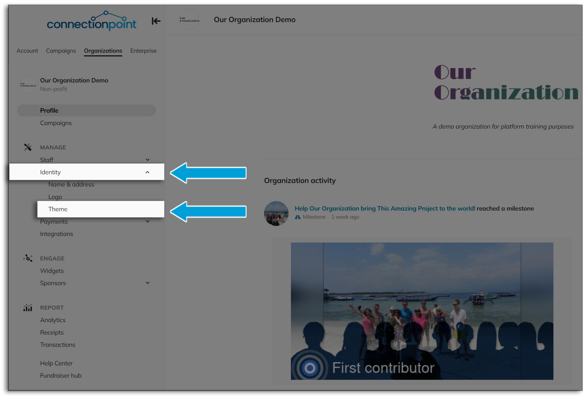 How to customize your organization theme (including campaign headers ...