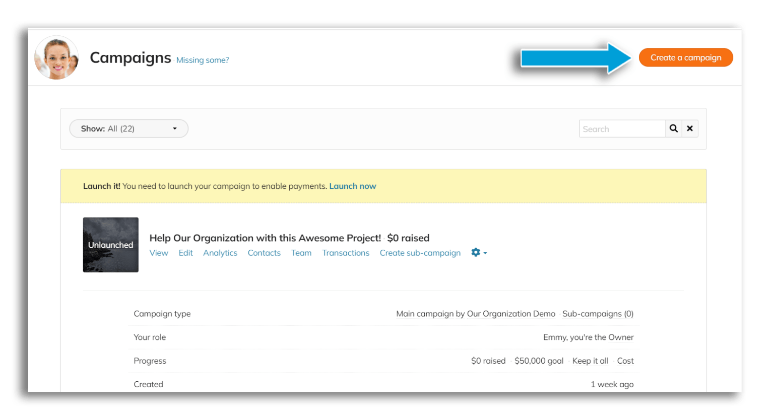How to start a new campaign - ConnectionPoint Help Center