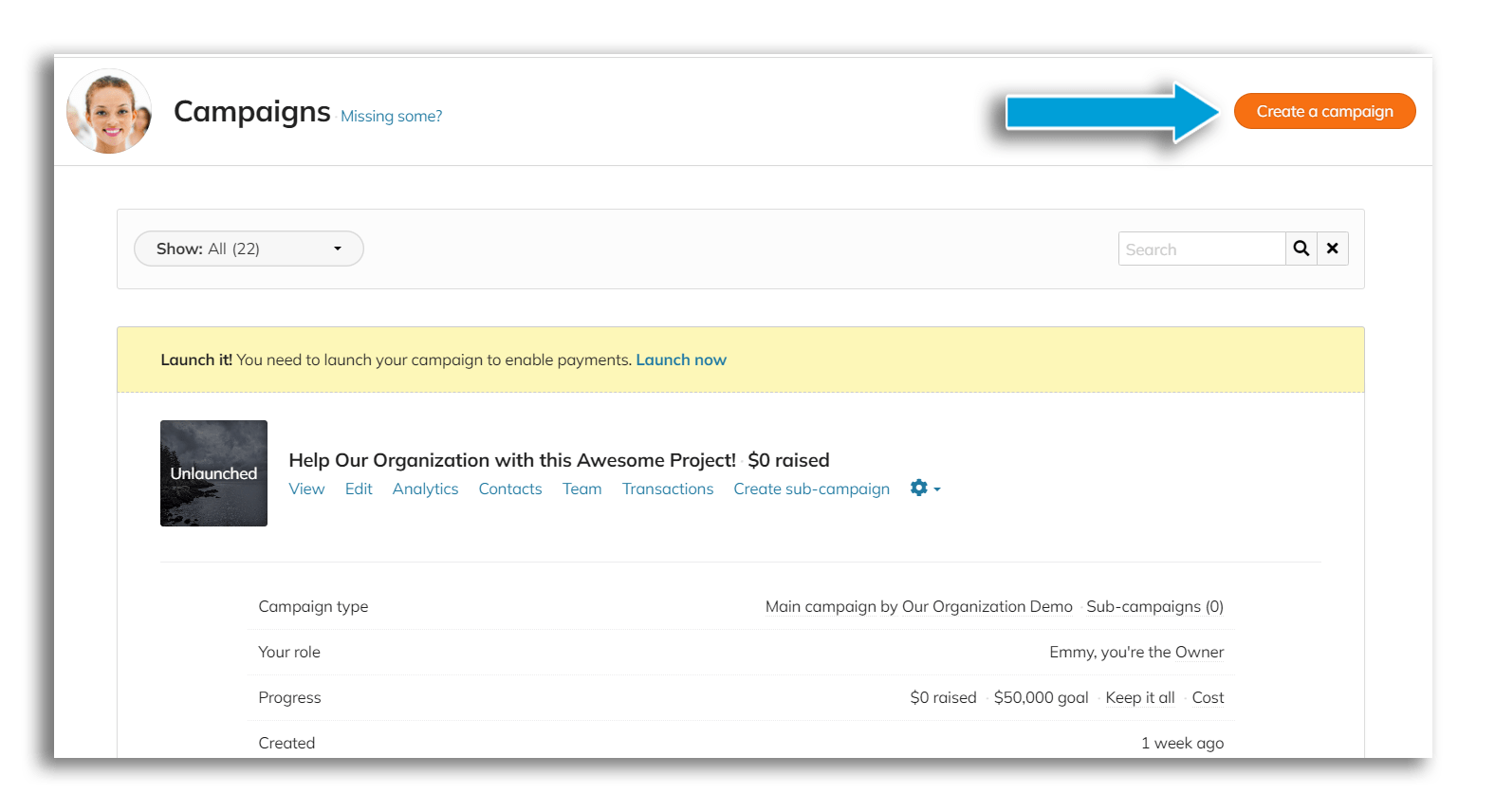 How to start a new campaign - ConnectionPoint Help Center