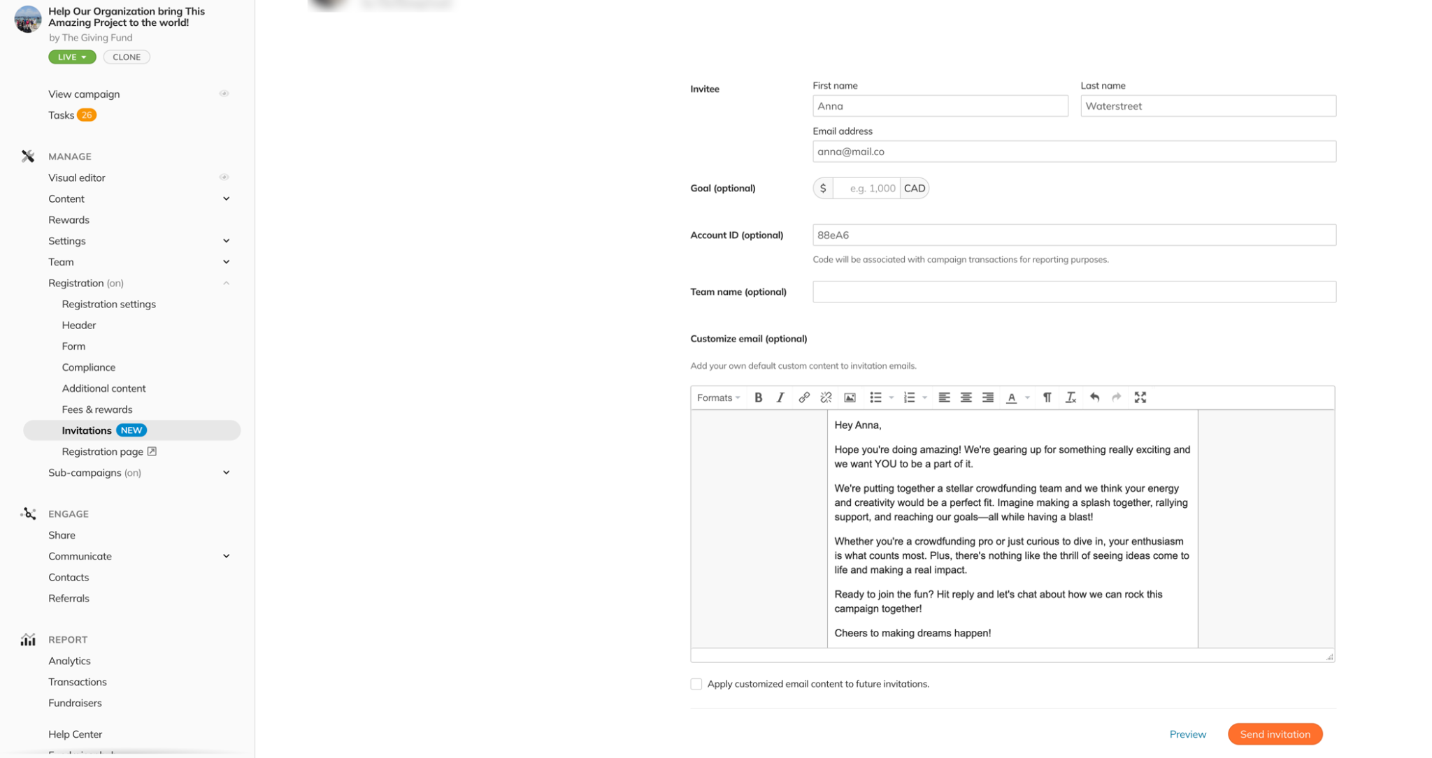 Increase Campaign Participation with Targeted Invitations ...