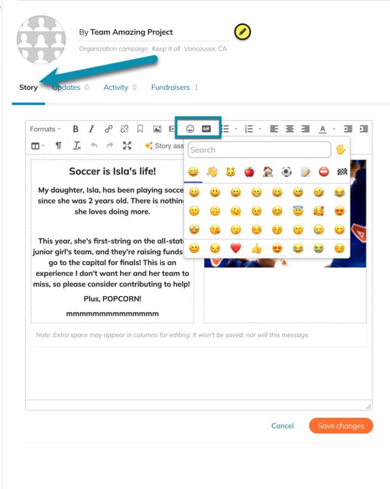 Adding Emojis & GIFs to Your Contributions and Campaigns ...